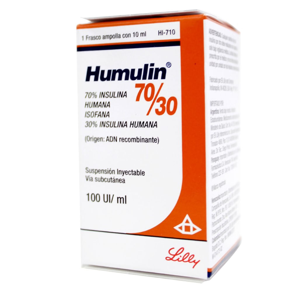 Humulin 70/30 frasco vial