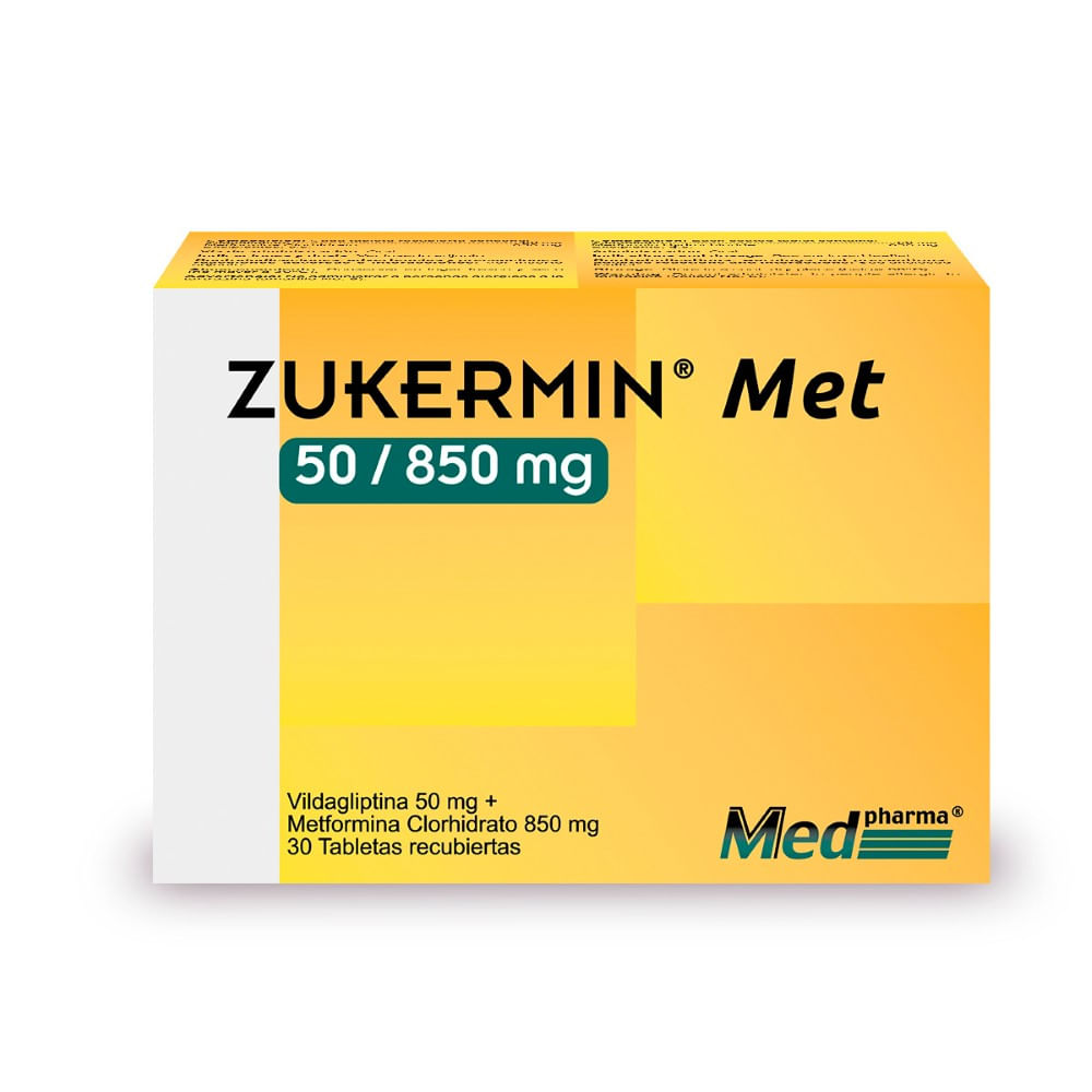 Zukermin met 50mg/1000mg x 30 tabletas - Siman El Salvador