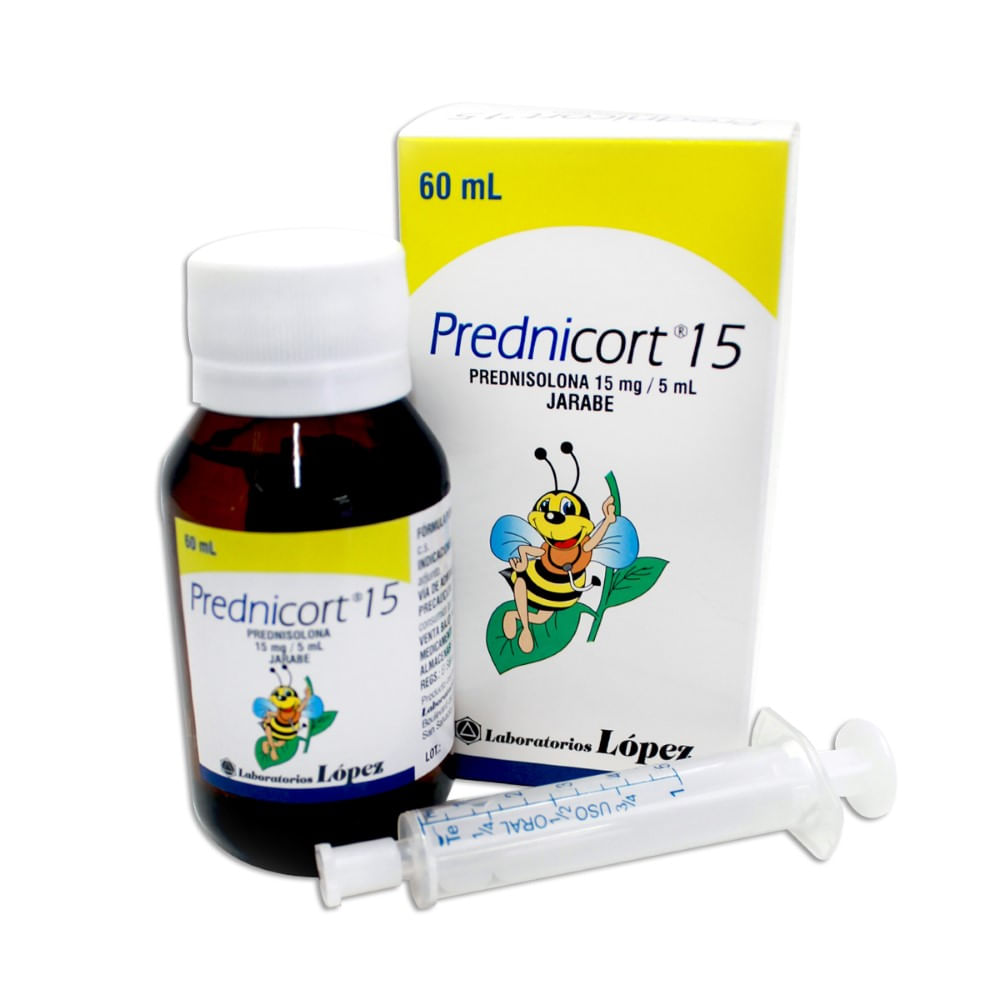 Prednicort jarabe 15mg/5ml frasco x 60ml - Siman El Salvador