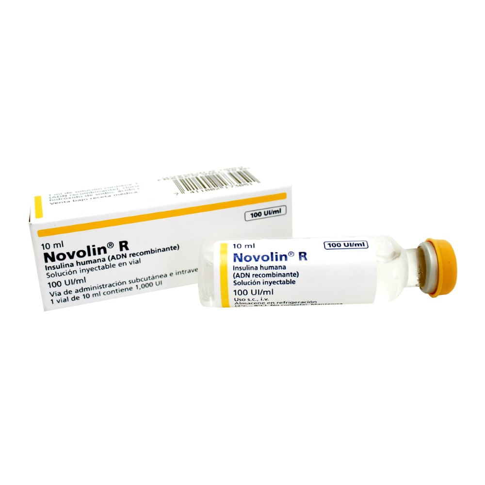 Novolin r 100 ui frasco vial 10 ml