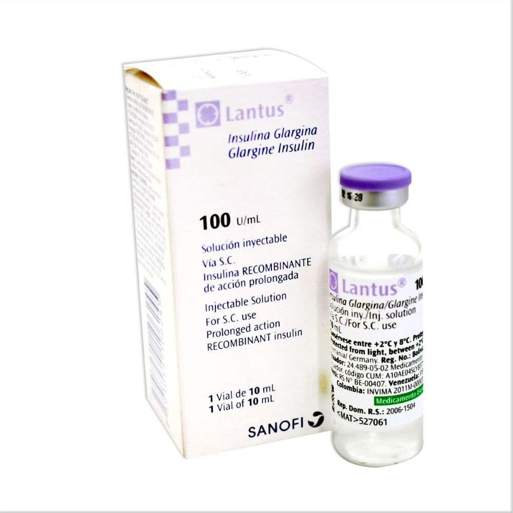 Lantus inyectable vial 10ML - Siman El Salvador
