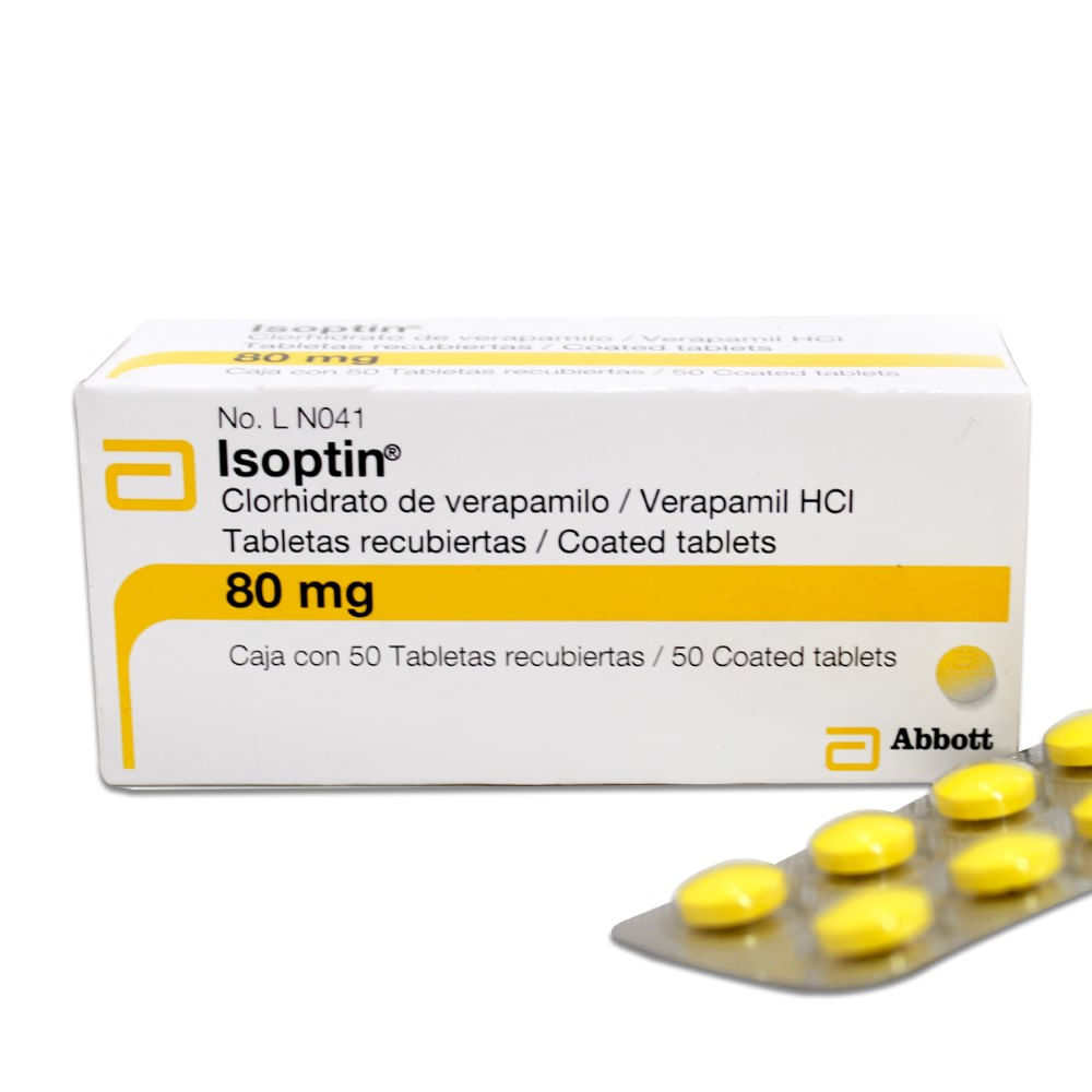 Isoptin 80mg x 50 tabletas - Siman El Salvador
