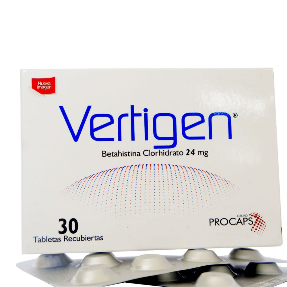 Vertigen 24mg x 30 tabletas - Siman El Salvador