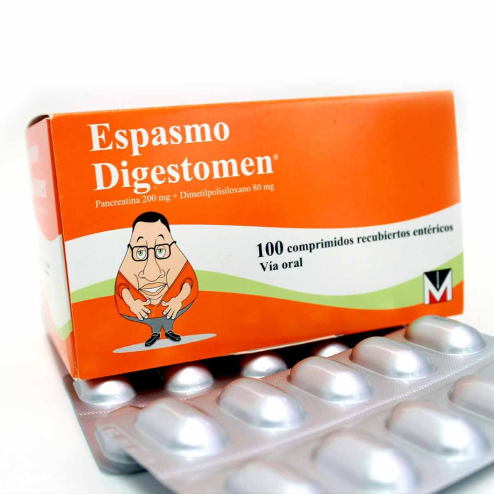Espasmo digestomen x 100 comprimidos - Siman El Salvador
