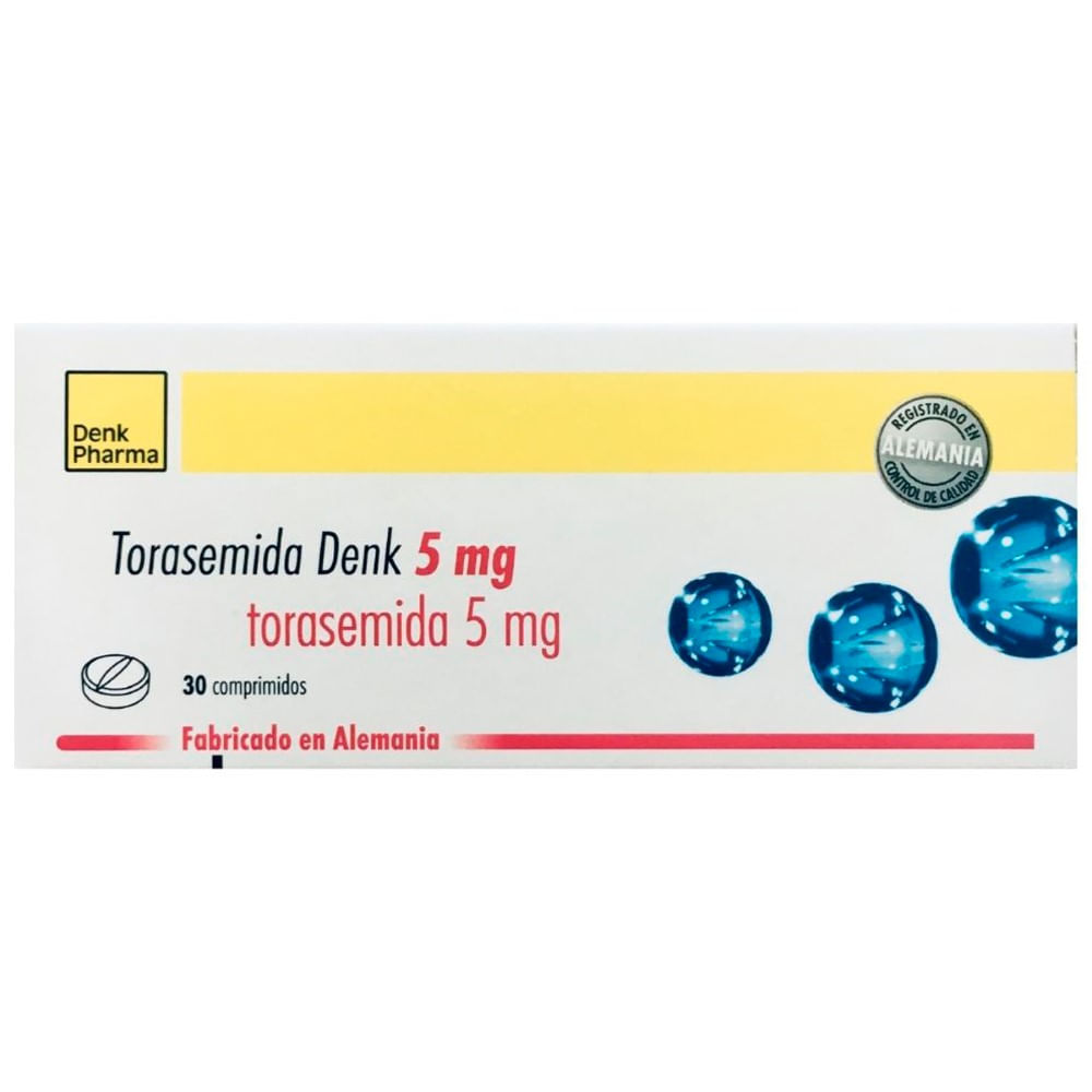 Torasemida denk 5 mg x 30 comprimidos - Siman El Salvador