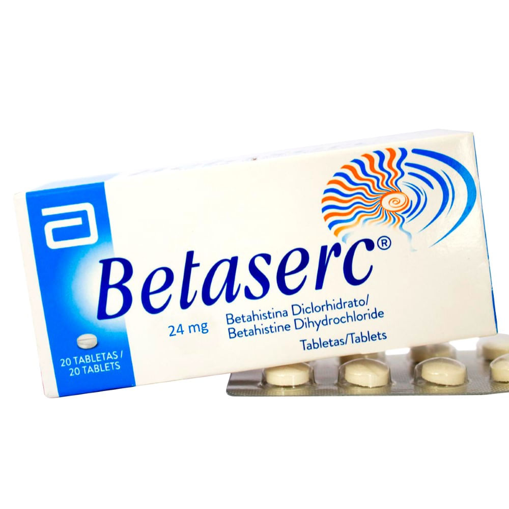 Betaserc 24mg x 20 tabletas - Siman El Salvador