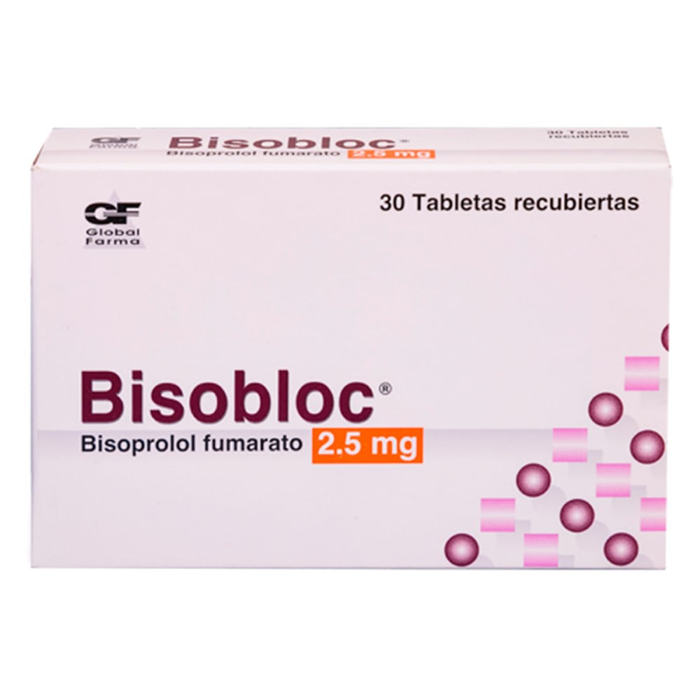 Bisobloc 2.5 mg x 30 tabletas - Siman El Salvador