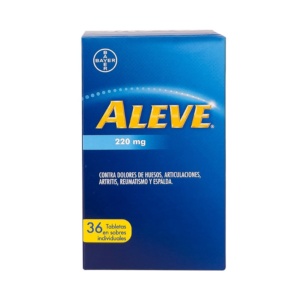 Aleve 220mg x 36 tabletas - Siman El Salvador