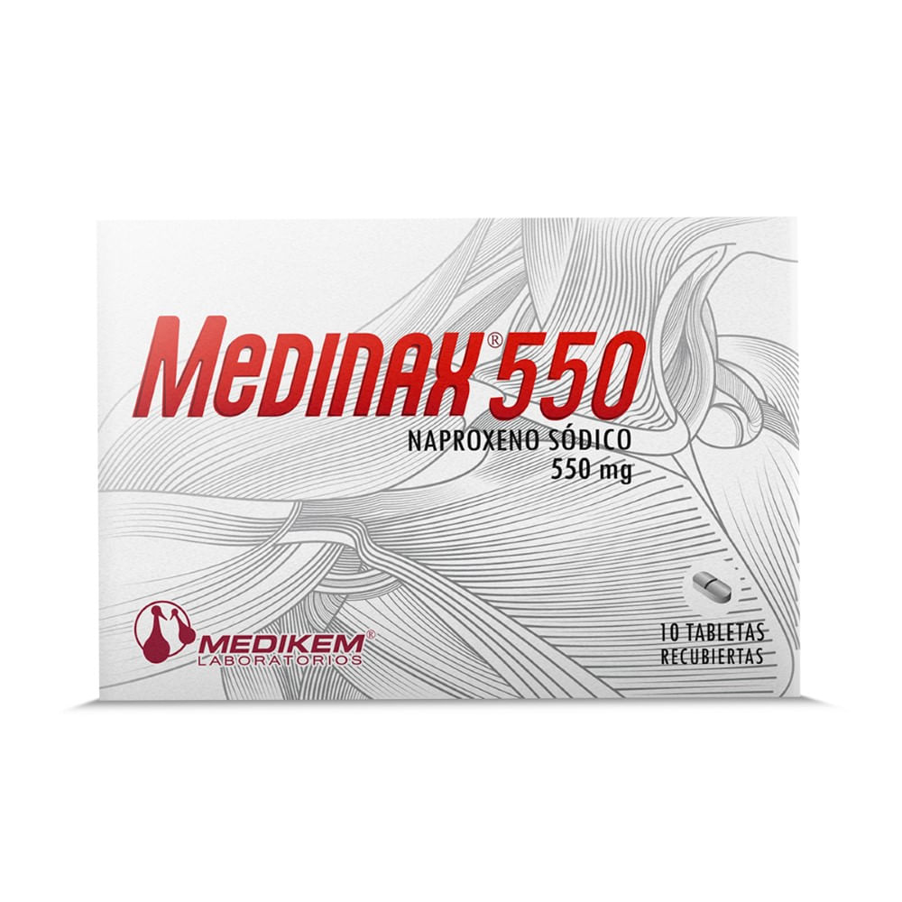 Medinax 550mg x 10 tabletas - Siman El Salvador