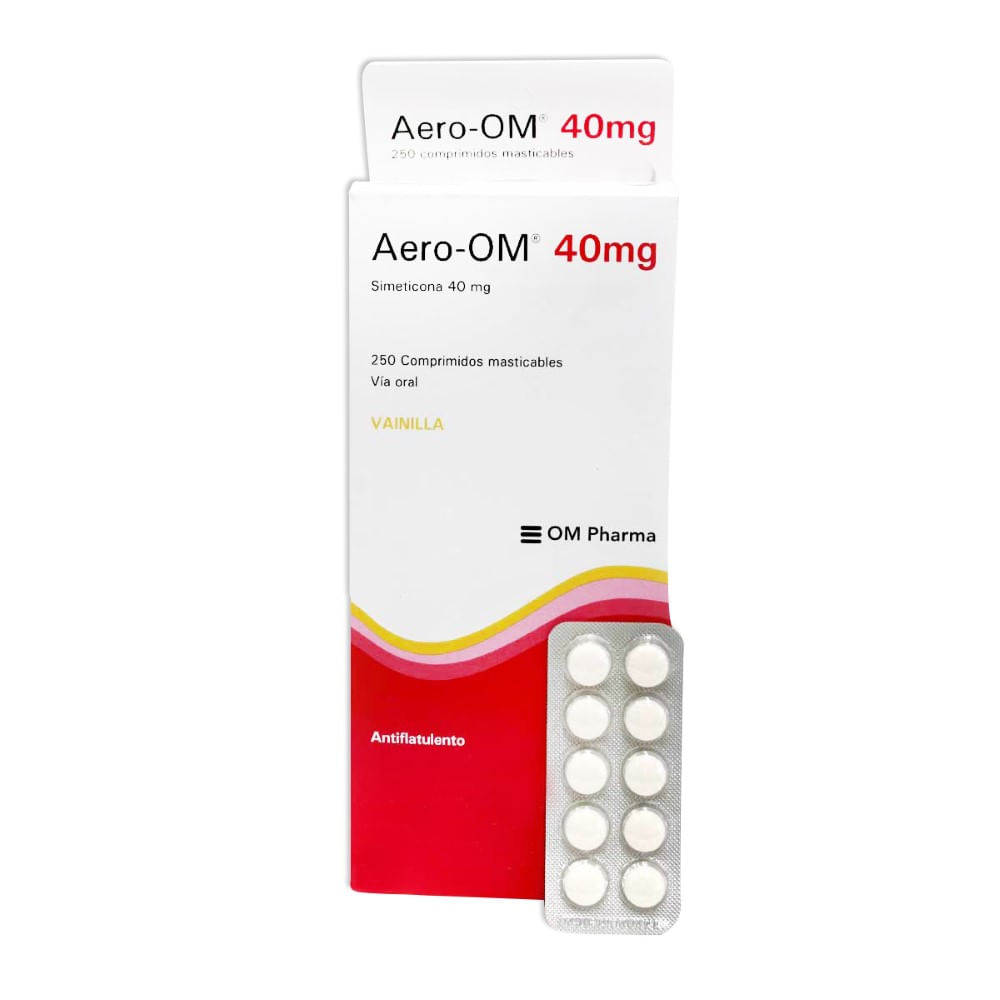 Aero-om 40mg x 250 comprimidos - Siman El Salvador