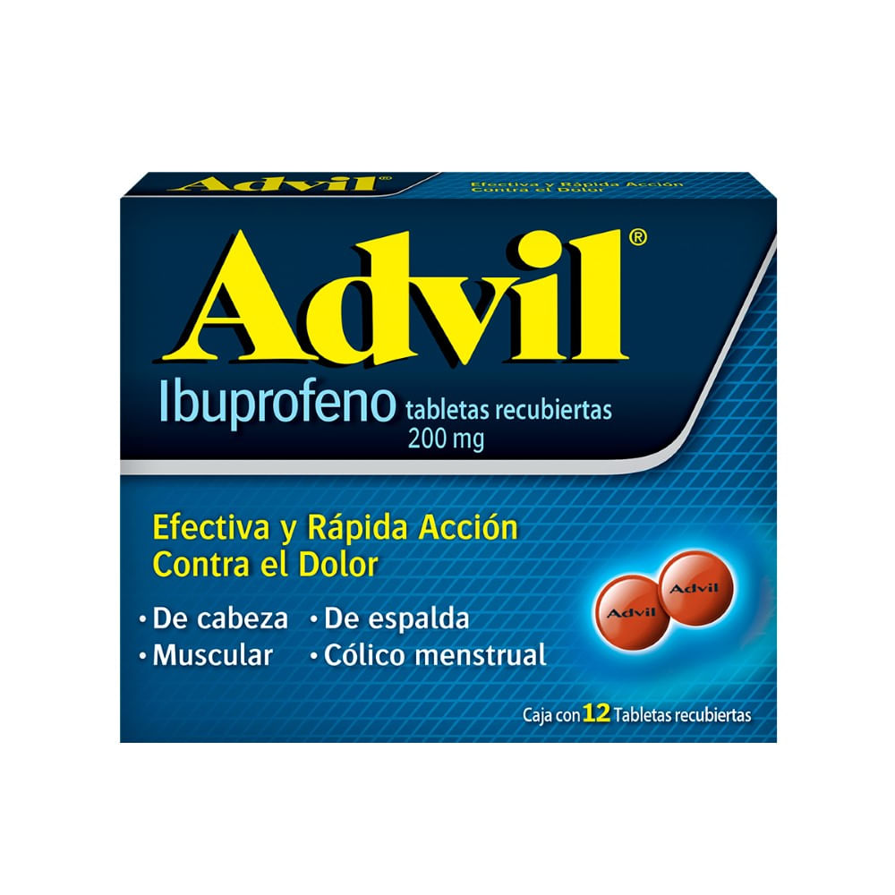 Advil 200mg x 12 grageas - Siman El Salvador