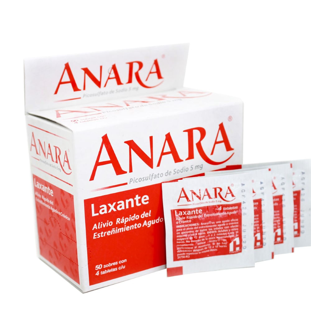 Anara x 50 sobres de 4 tabletas - Siman El Salvador