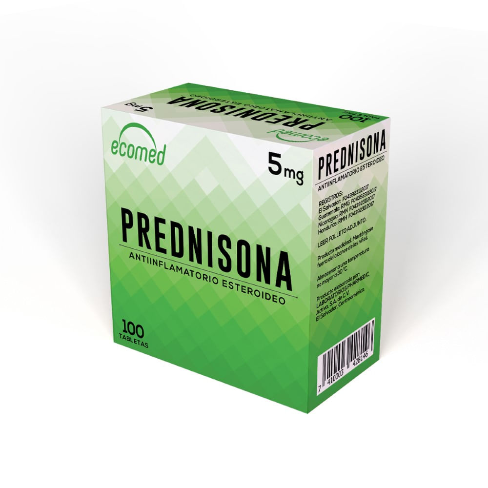 Prednisona ecomed 5mg x 100 tabletas - Siman El Salvador