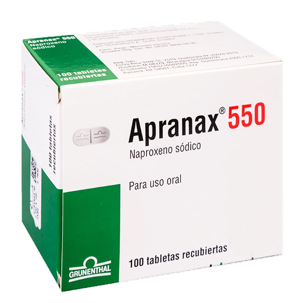 Apranax 550mg x 100 tabletas - Siman El Salvador