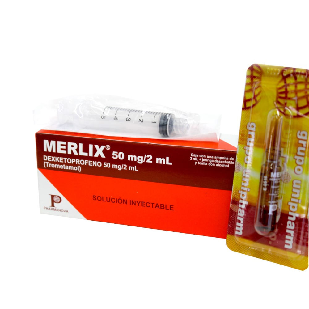 Merlix 50mg inyectable x 1 ampolla 2ml