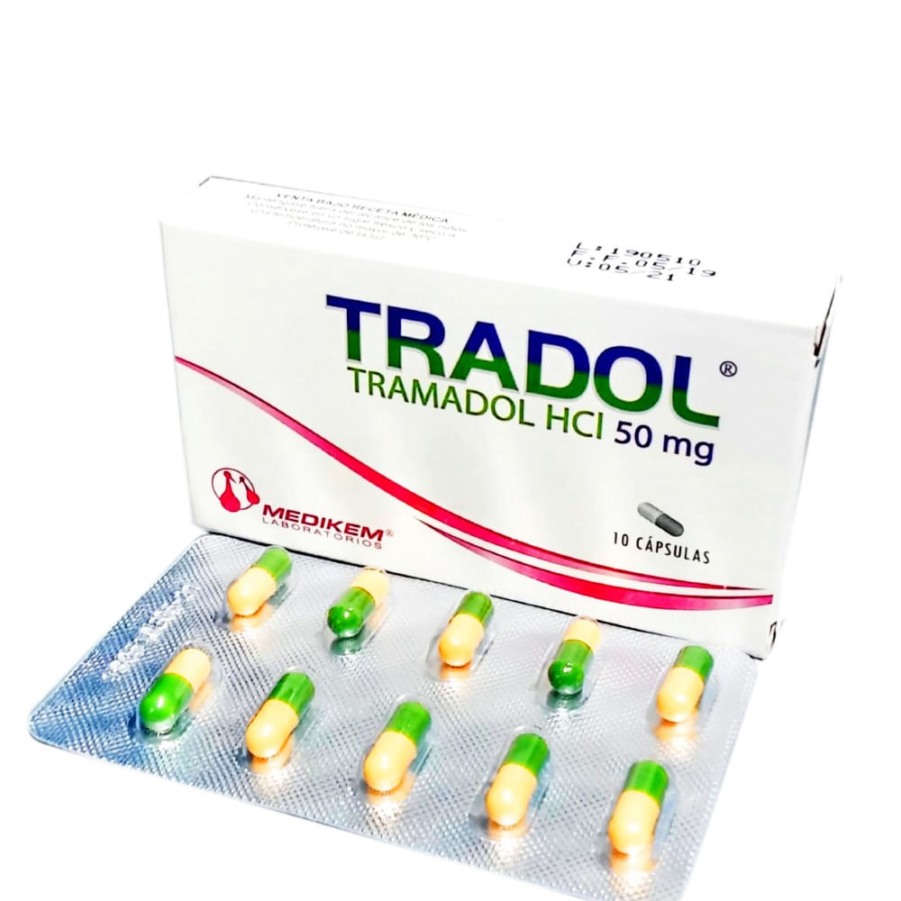 Tradol 50mg x 10 capsulas - Siman El Salvador
