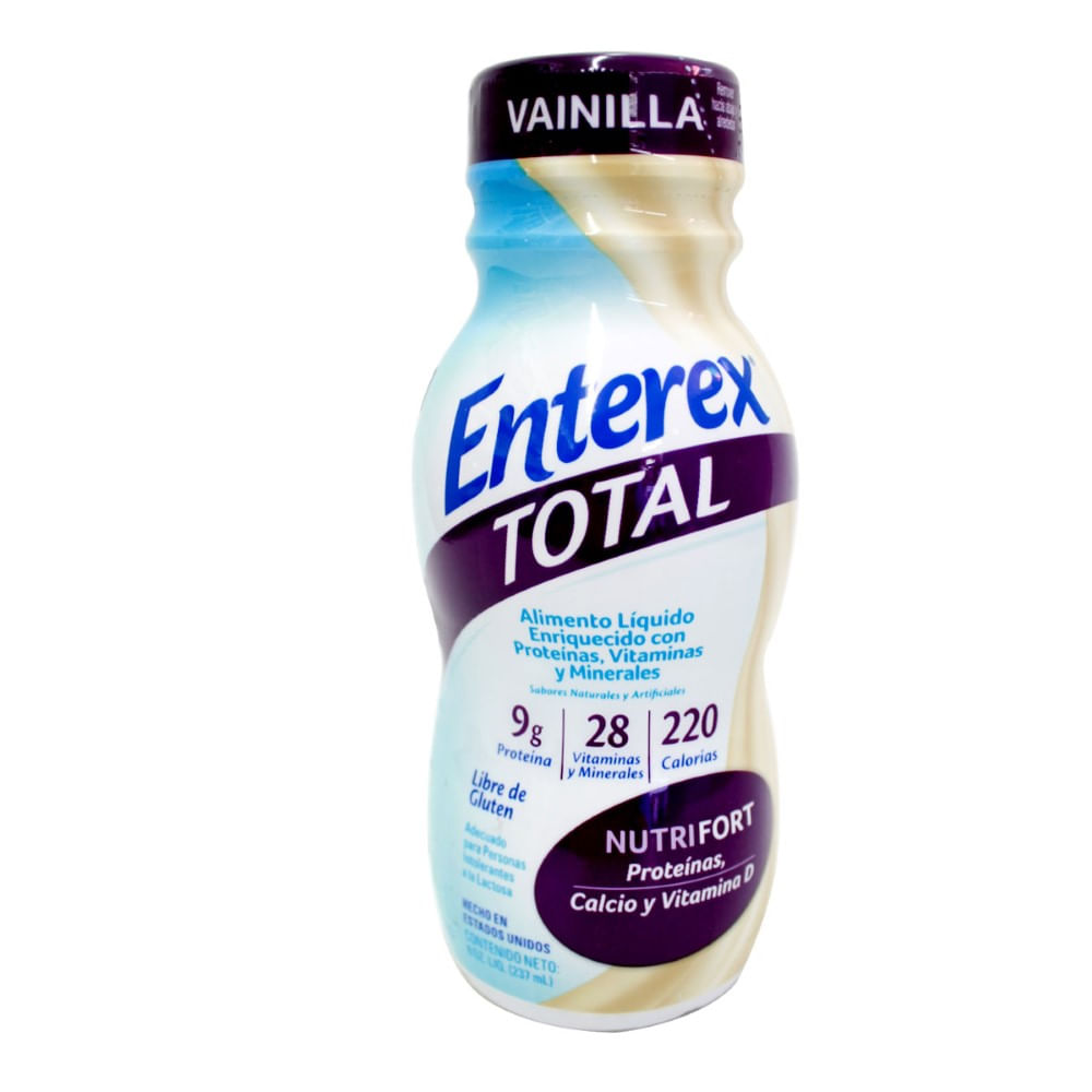 Enterex total vainilla frasco x 8 onzas (237ml) - Siman El Salvador