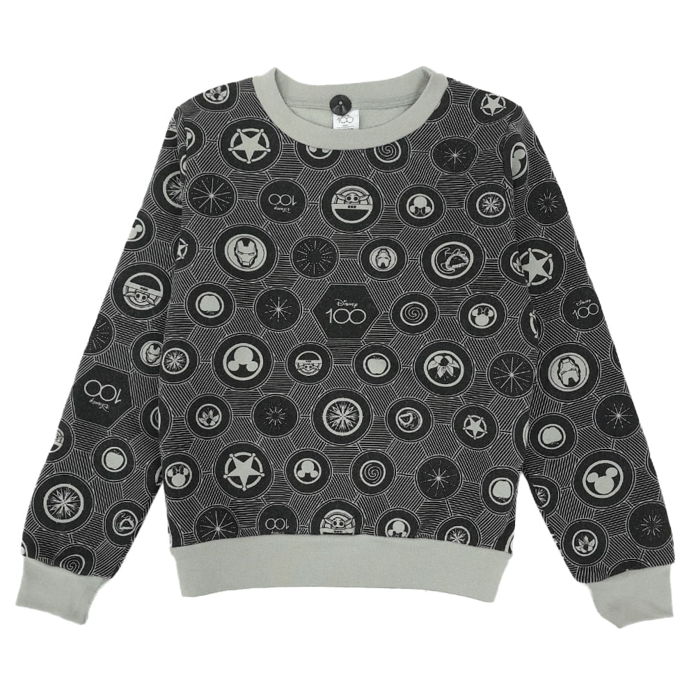 Suéter multicolor con estampado de Disney 100 años para niño