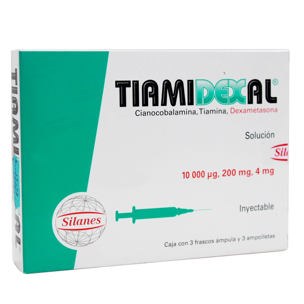 Tiamidexal x 3 ampollas - Siman El Salvador