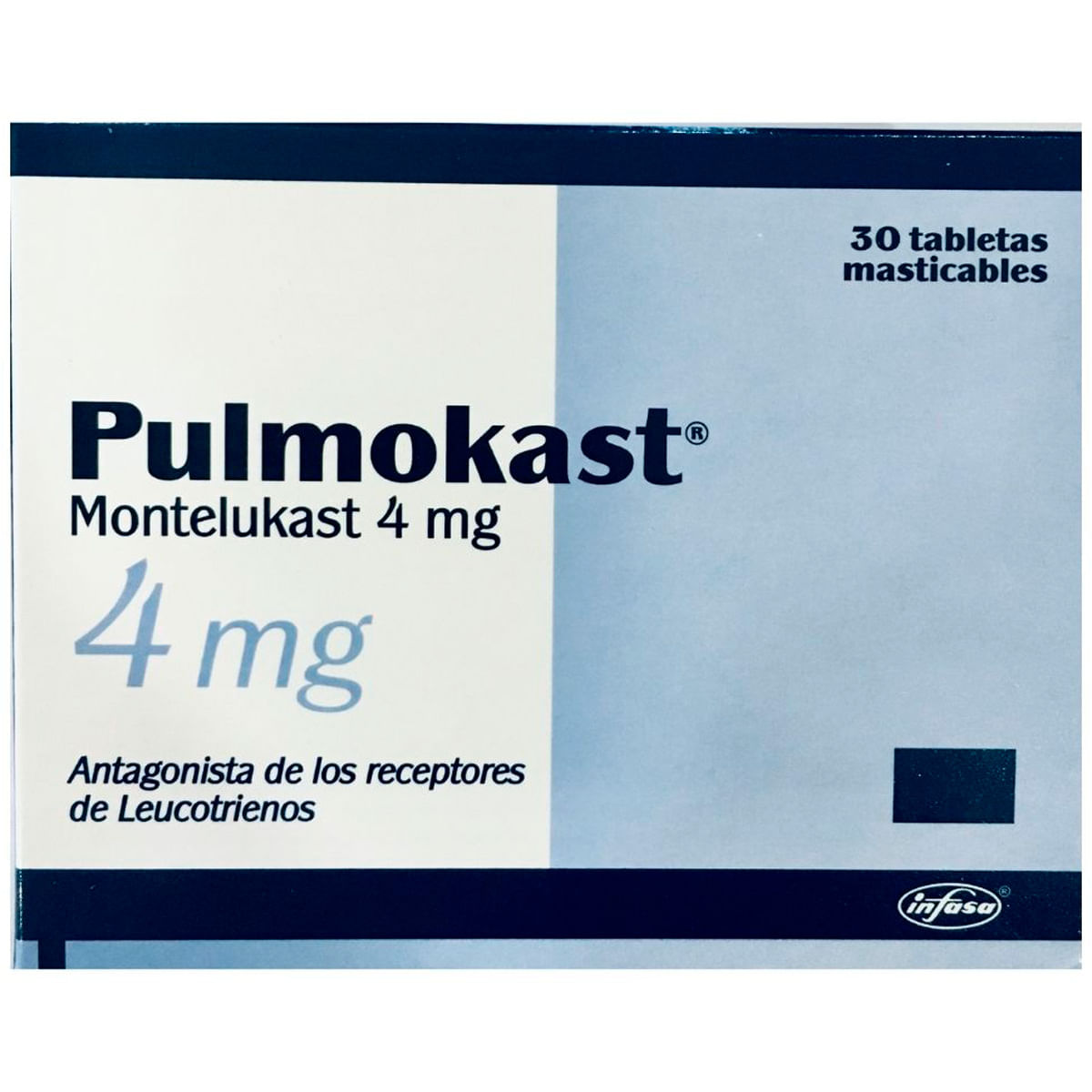 Pulmokast 4mg x 30 tabletas masticables - Siman El Salvador