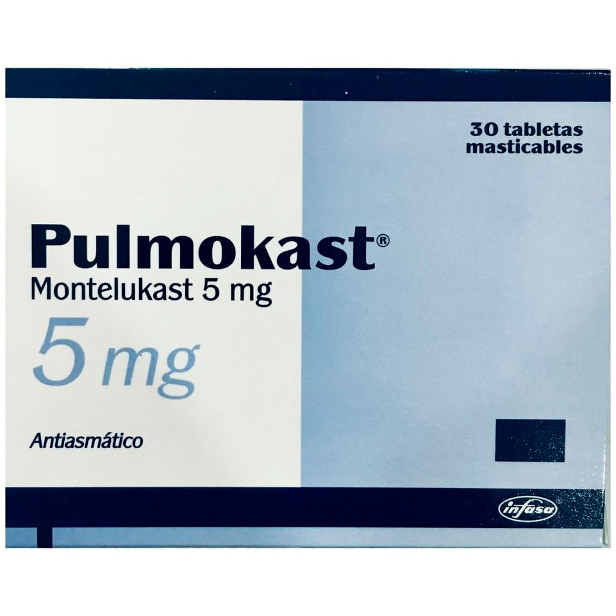 Pulmokast 5mg x 30 tabletas masticables