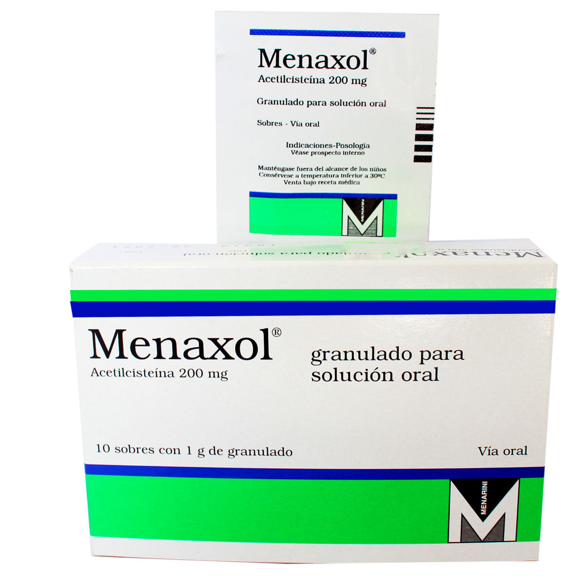 Menaxol 200mg x 10 sobres - Siman El Salvador