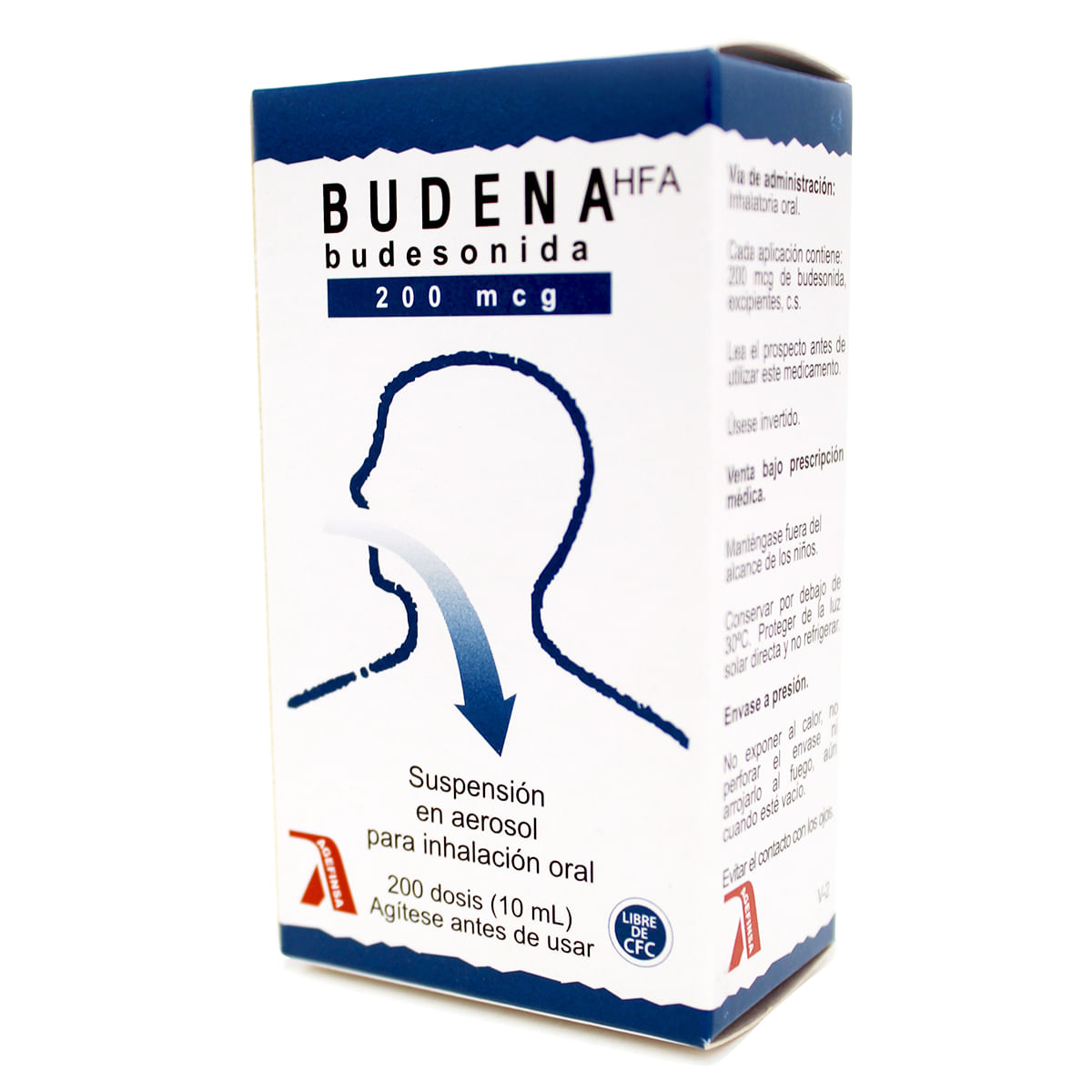 Budena hfa aerosol 200mcg frasco x 200 dosis 10ml - Siman El Salvador