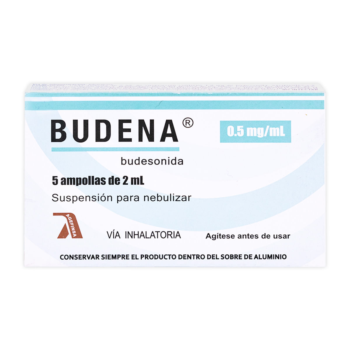 Budena 0.5mg/ml x 5 ampollas de 2ml - Siman El Salvador