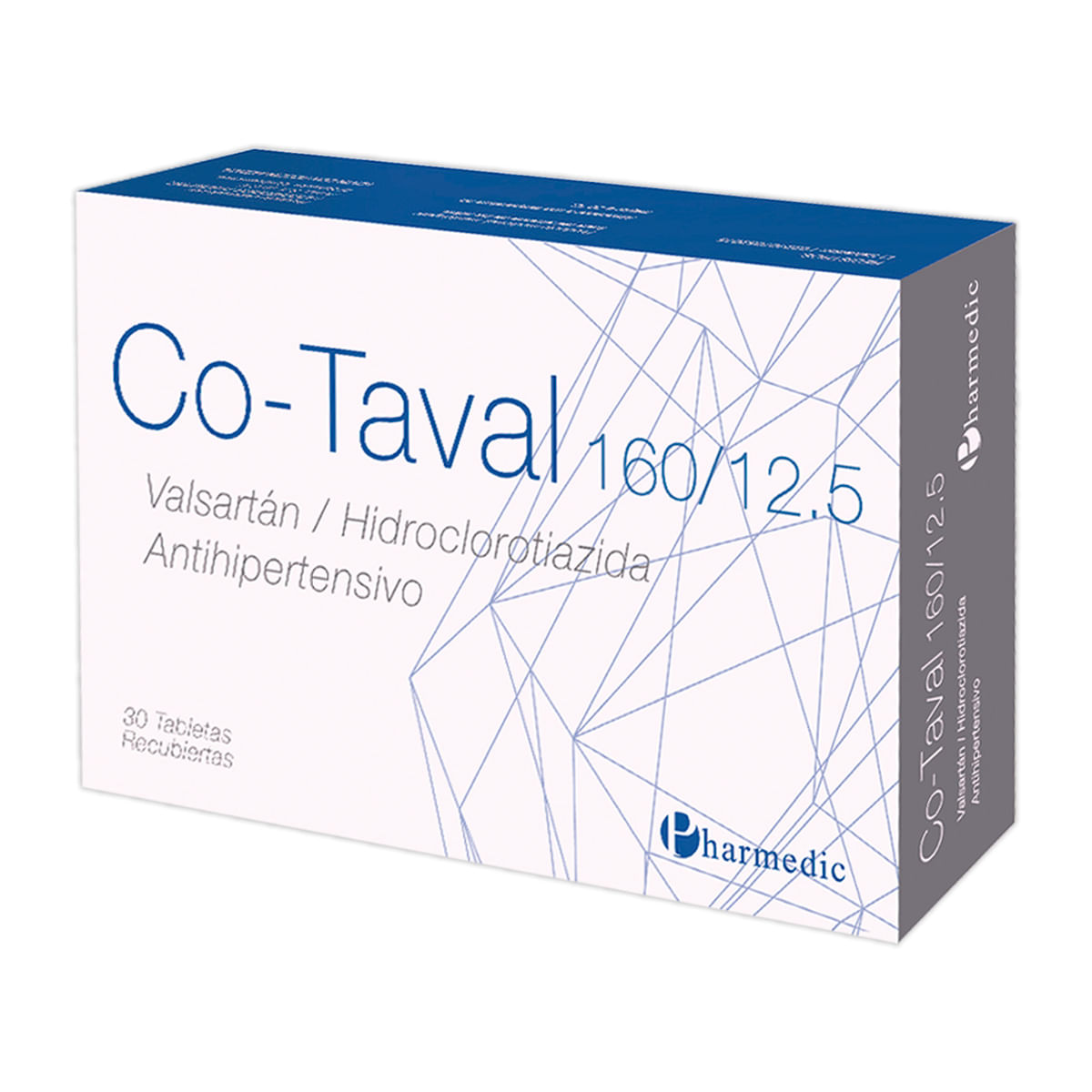 Co-taval 160mg/12.5mg x 30 tabletas - Siman El Salvador