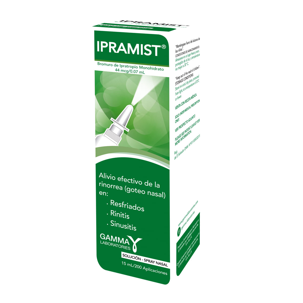 Ipramist spray nasal 15ml x 200 aplicaciones - Siman El Salvador