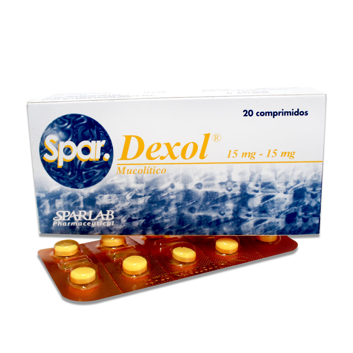 Spar-dexol 15mg/15mg x 20 tabletas - Siman El Salvador