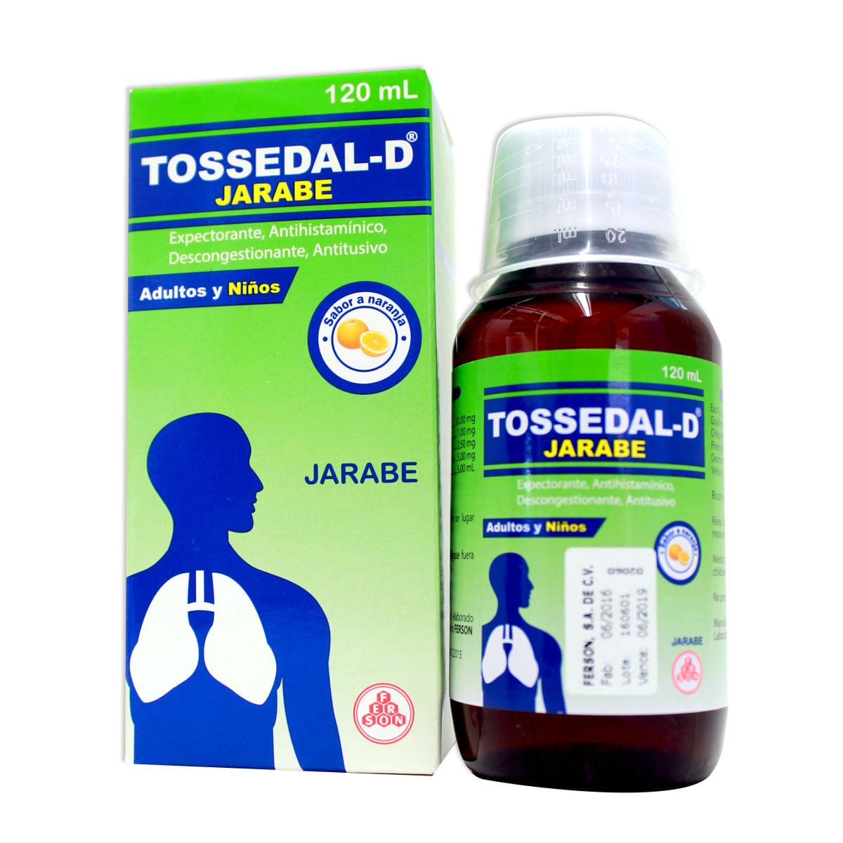 Tossedal-d jarabe frasco x 120 ml - Siman El Salvador