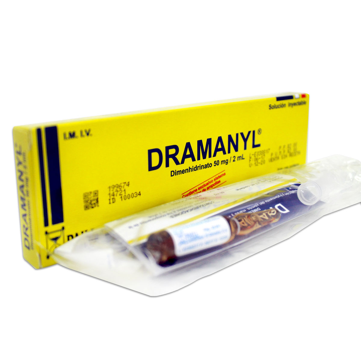 Dramanyl 50mg/2ml inyectable x ampolla 2ml - Siman El Salvador