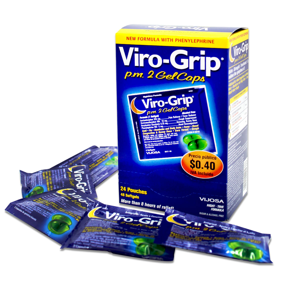Viro-grip p.m. X 24 sobres de 2 gelcaps - Siman El Salvador