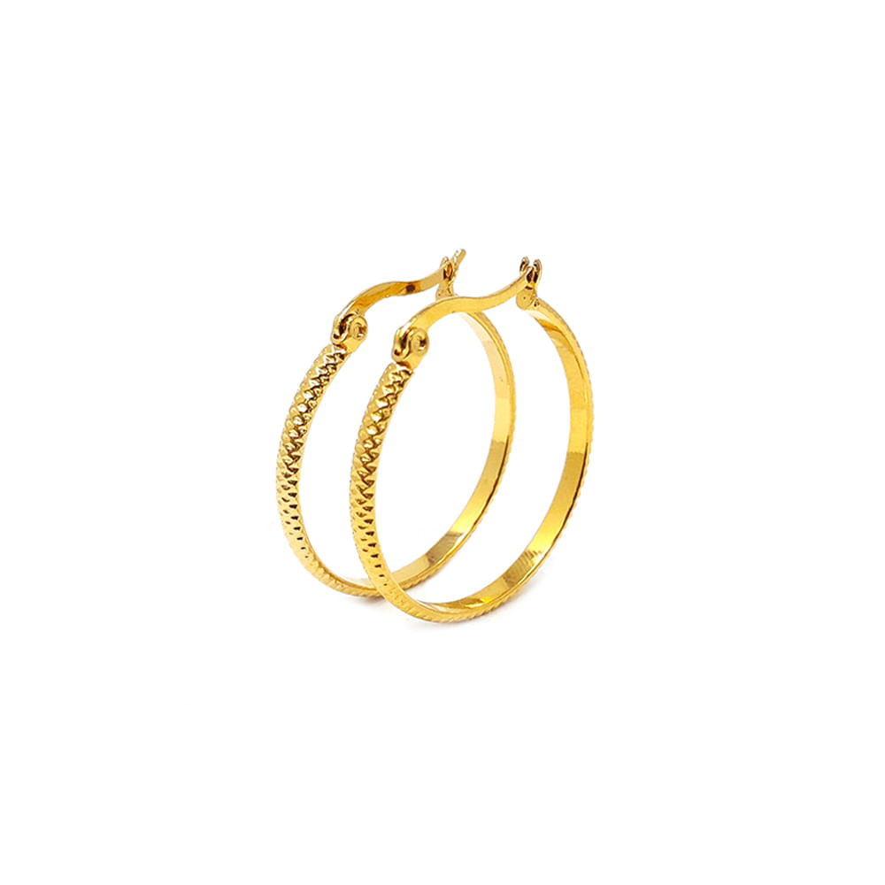 Aretes hoops dorados para dama
