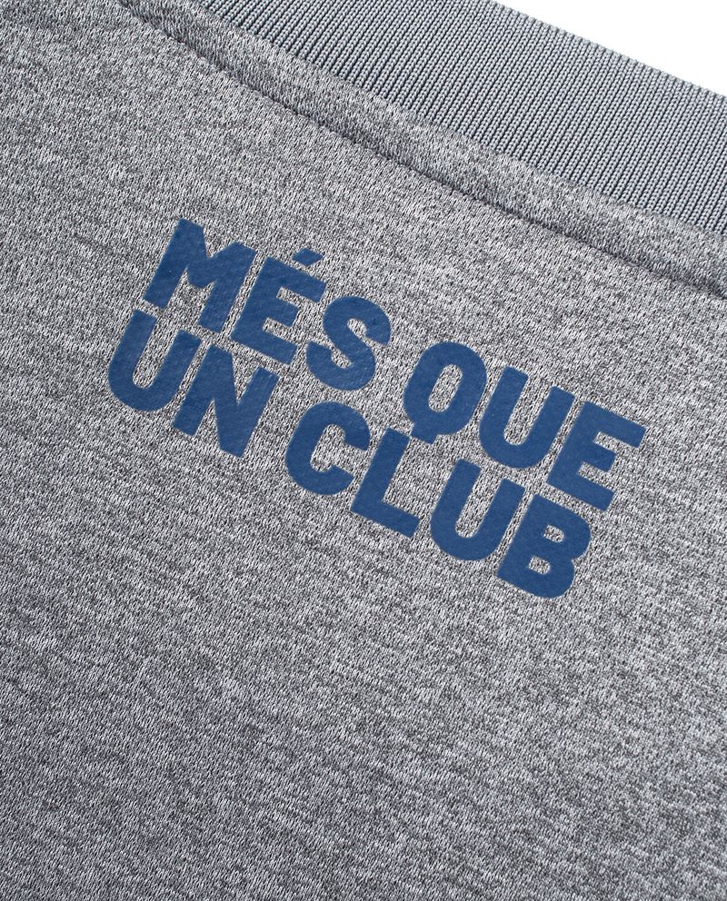 Camiseta deportiva gris heather estampada FC Barcelona para hombre ...