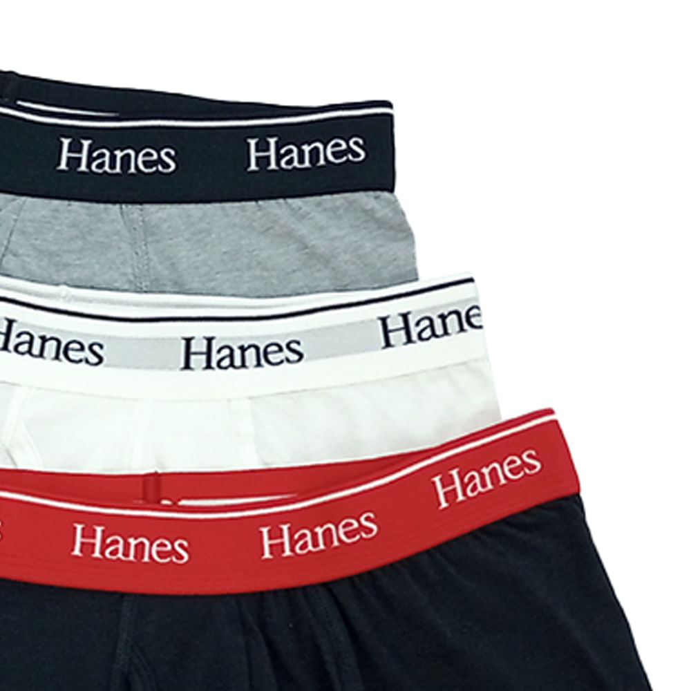 Pack de 3 boxers brief Hanes multicolor para hombre - Siman Costa Rica