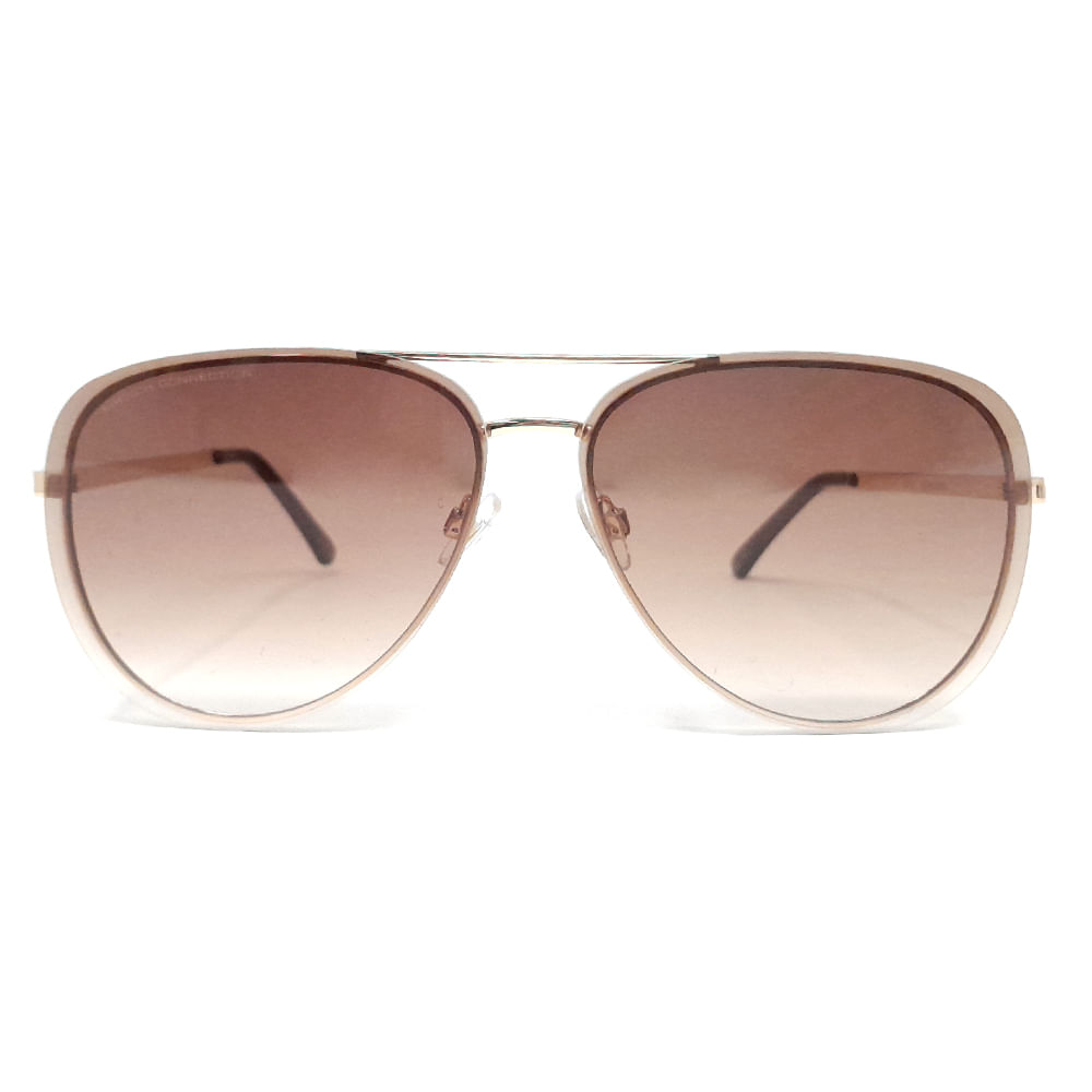 Lente de sol aviador French Connection metal rosa para dama - Siman El ...
