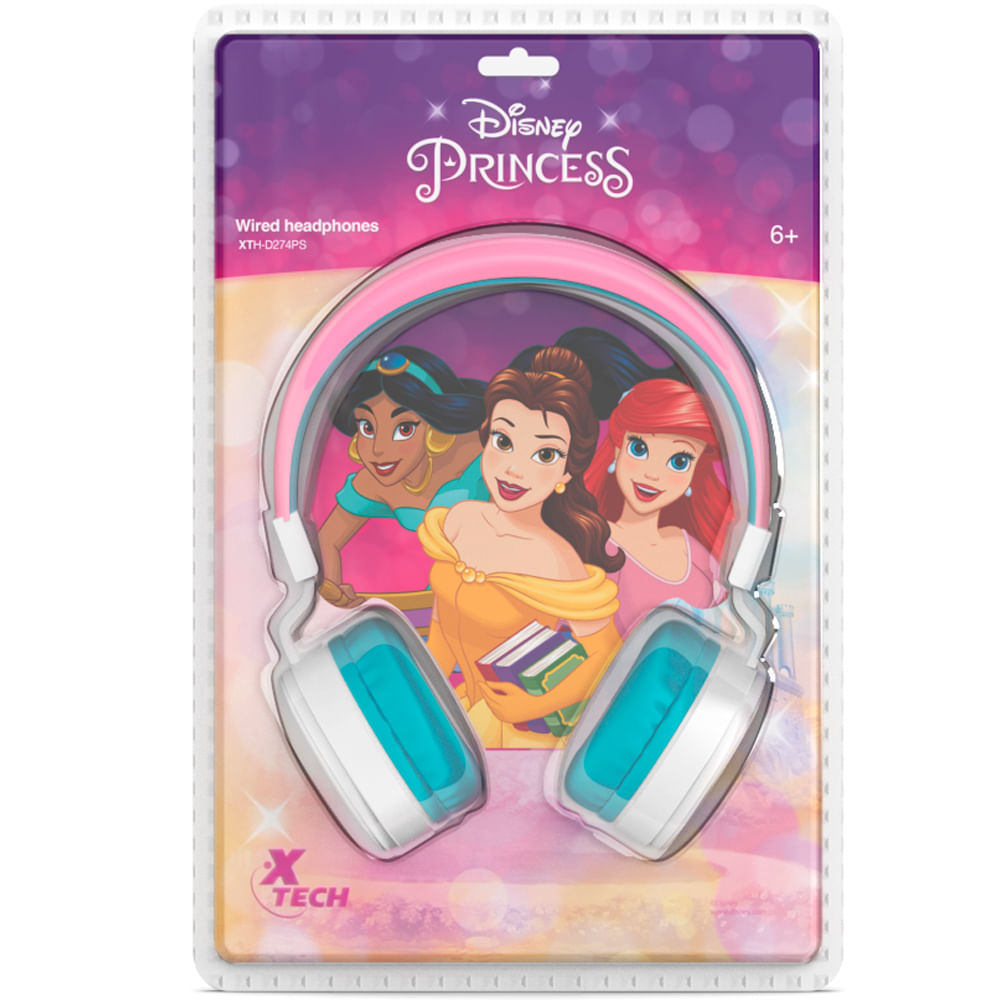 Audífonos cableados on ear Xtech Disney Princess - Siman Costa Rica