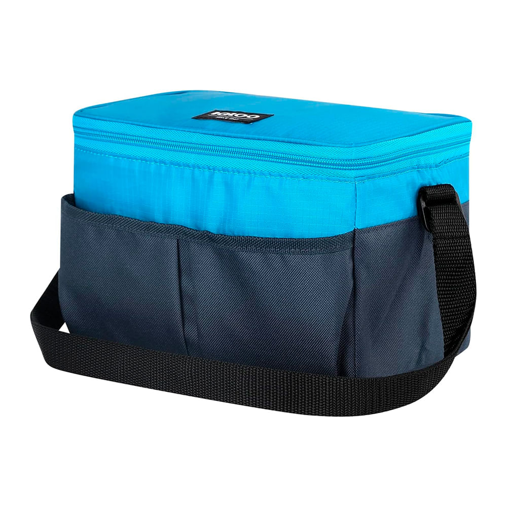 Hielera collapse cool 12 op essentials azul con negro igloo