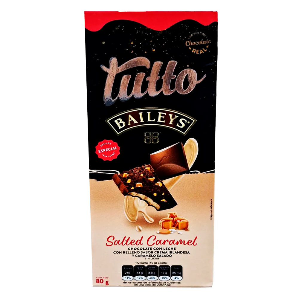 Barra de Chocolate Tutto Baileys 80g - Siman Costa Rica