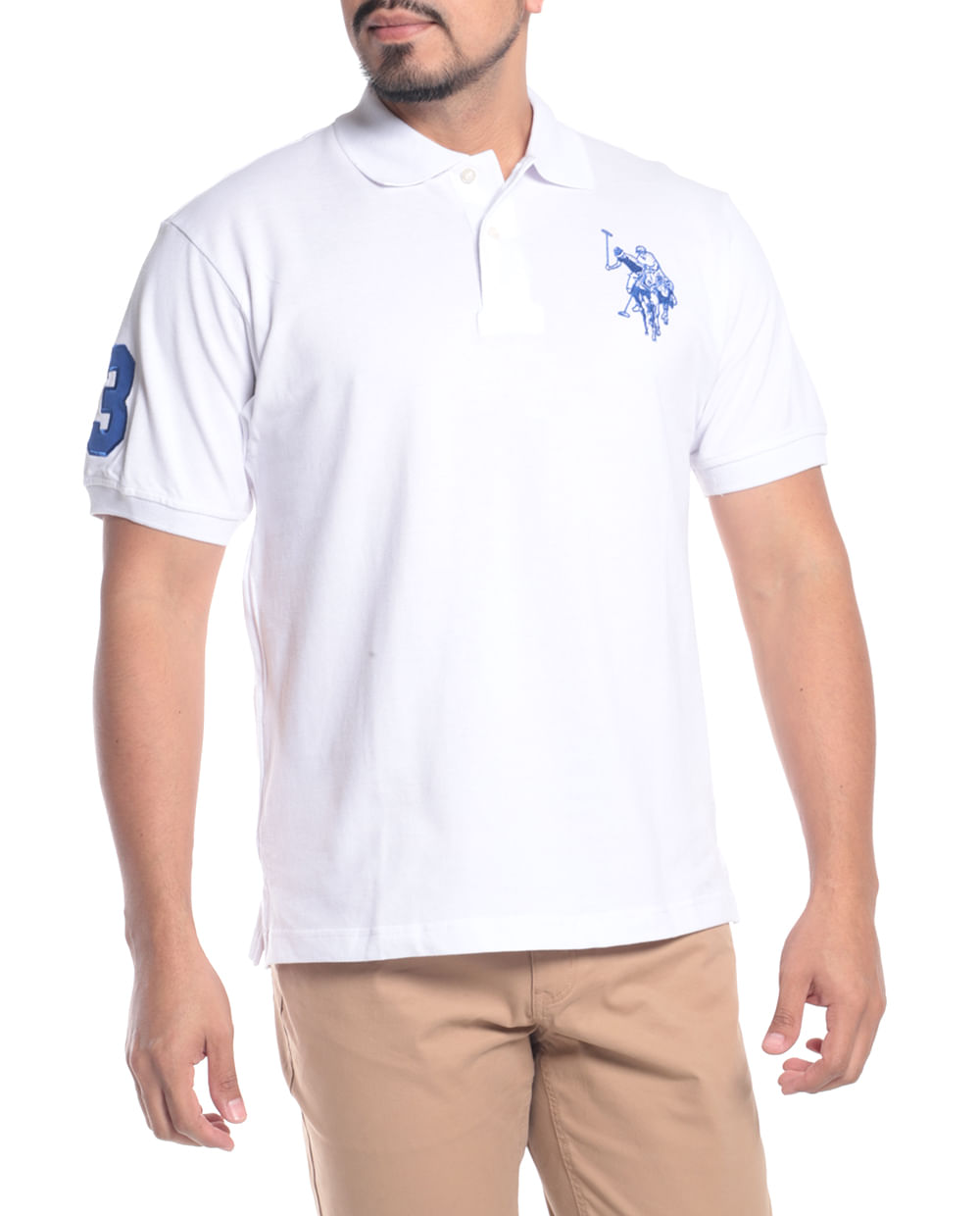 Camisa tipo polo blanco para hombre - Siman El Salvador