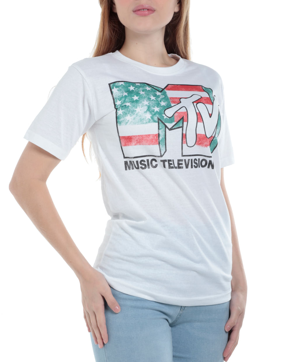 Camiseta C-life estampada manga corta para dama - Siman Costa Rica