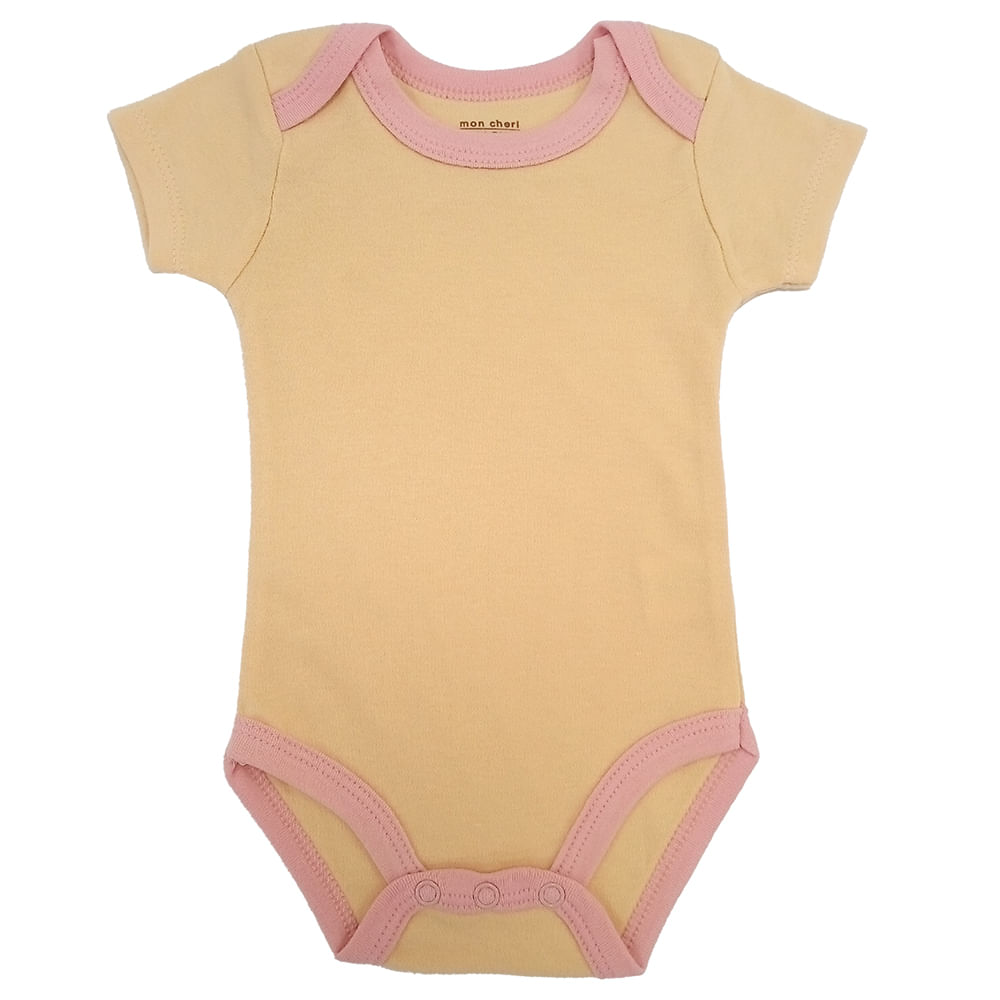 Set de 3 mamelucos multicolor con estampado de corazones para bebé niña
