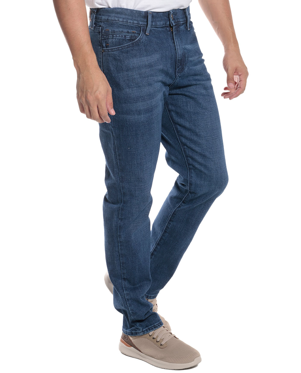 Pepe Revolution Jeans straight medium rise azul medio denim para hombre - Siman El Salvador