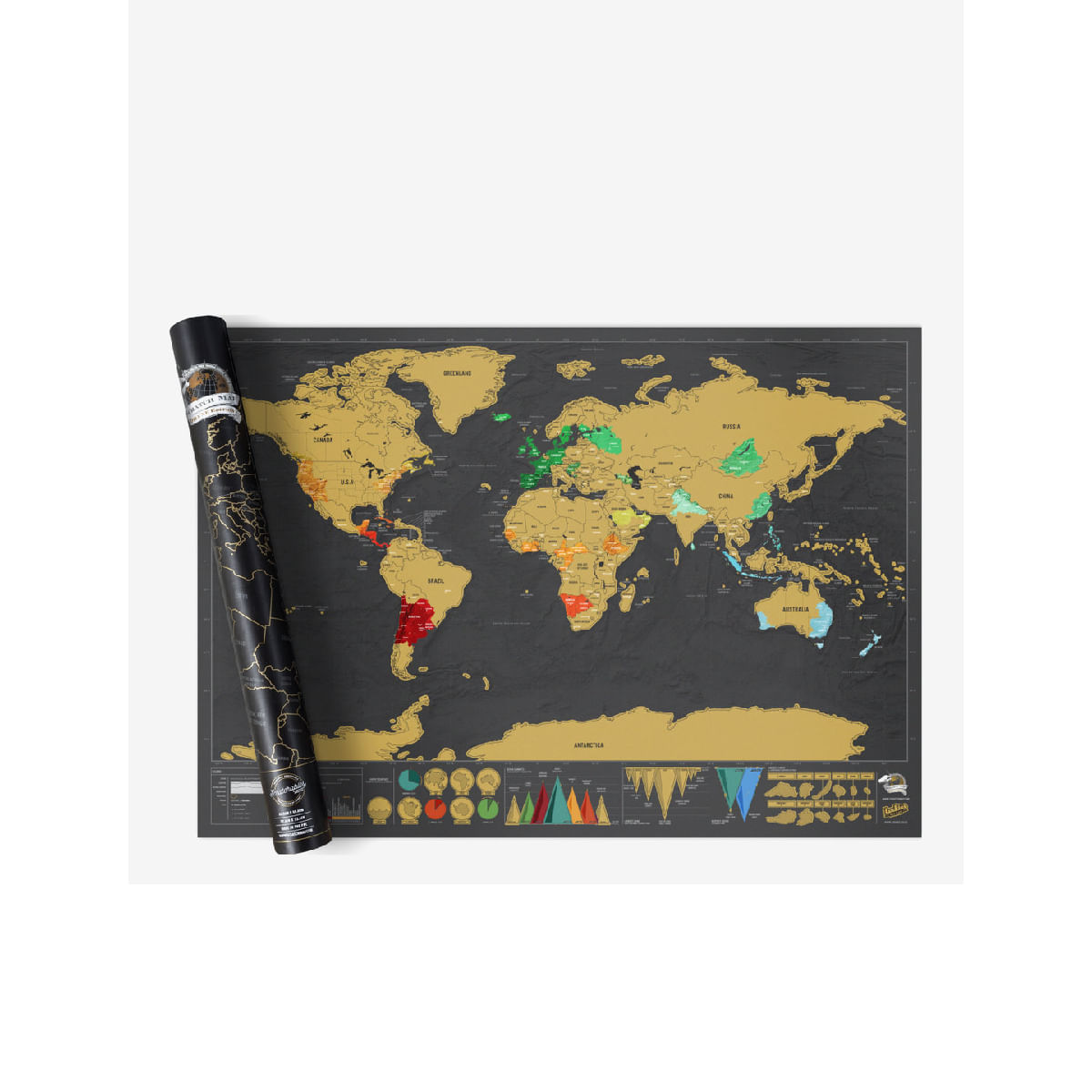 Mapa Scratch Map Deluxe Edition - Siman El Salvador