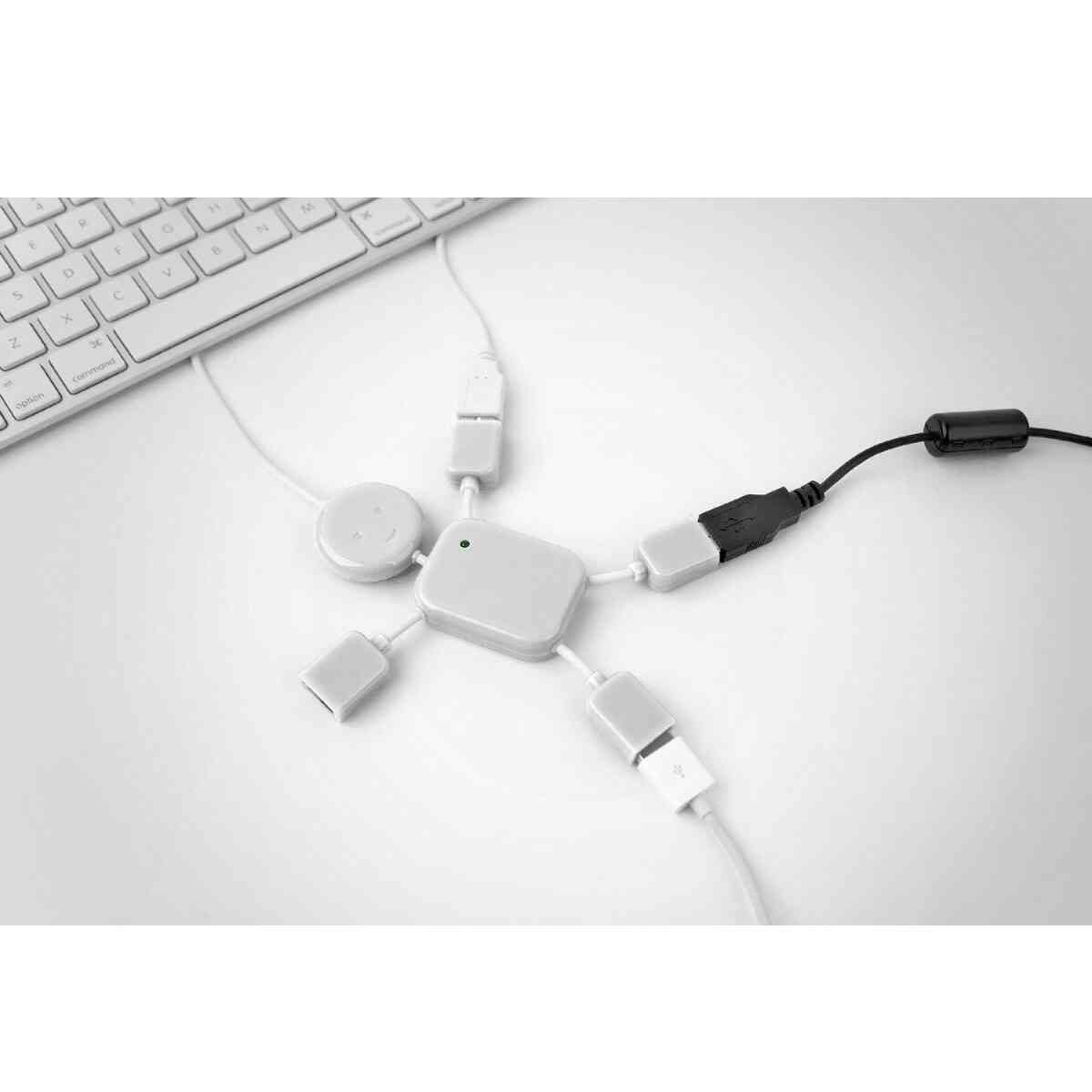 Centro de puertos USB 4 Hubman White - Siman El Salvador