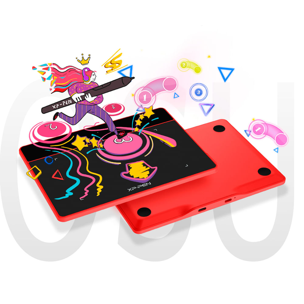 Tableta XP PEN Drawing Deco FUN S Rojo - Siman El Salvador
