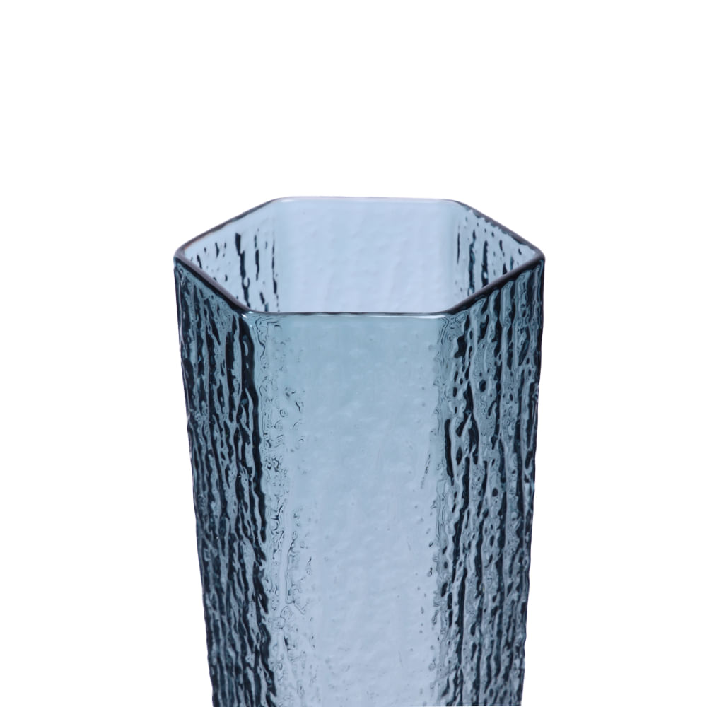 Copa azul con textura para champagne 250 ml - Siman El Salvador