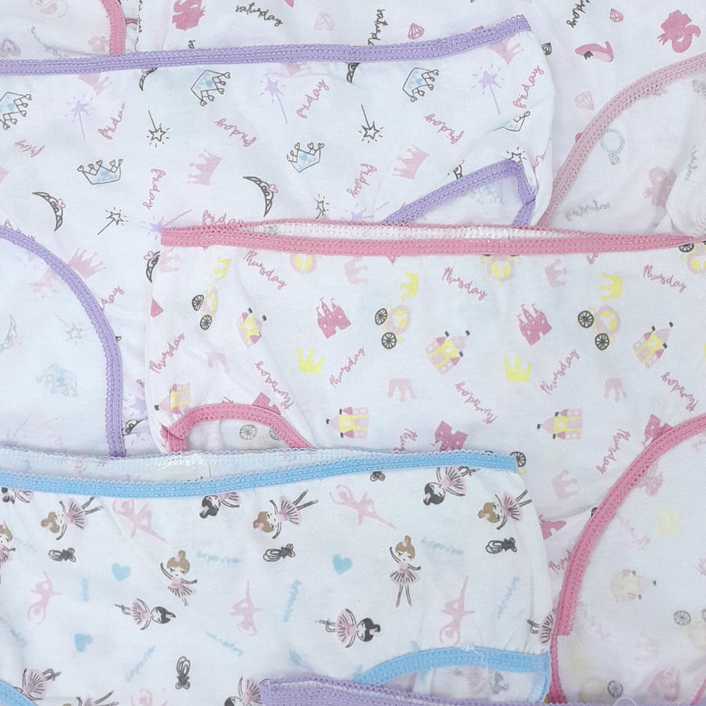 Set de 7 piezas ropa interior blanco con estampado de unicornios para ...